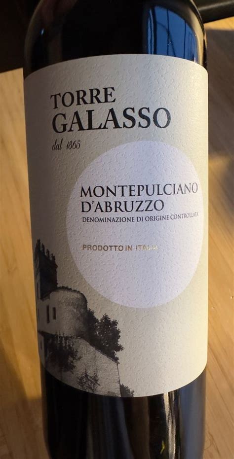 2023 Cantine Galasso Montepulciano Dabruzzo Torre Galasso Italy