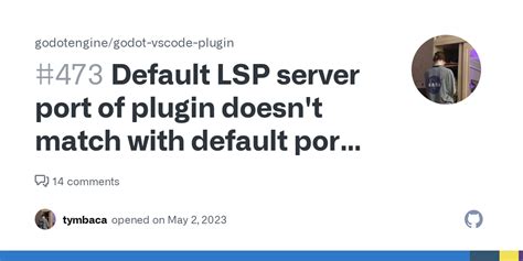 default lsp server port of plugin doesn t match with default port of