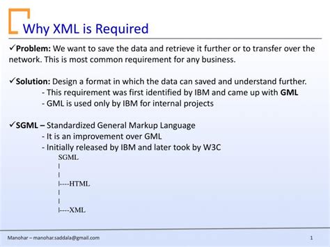 Ppt Why Xml Is Required Powerpoint Presentation Free Download Id