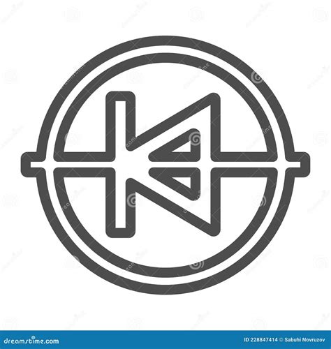 Diode Anode And Cathode Electronic Symbol Of Illustration Of Basic