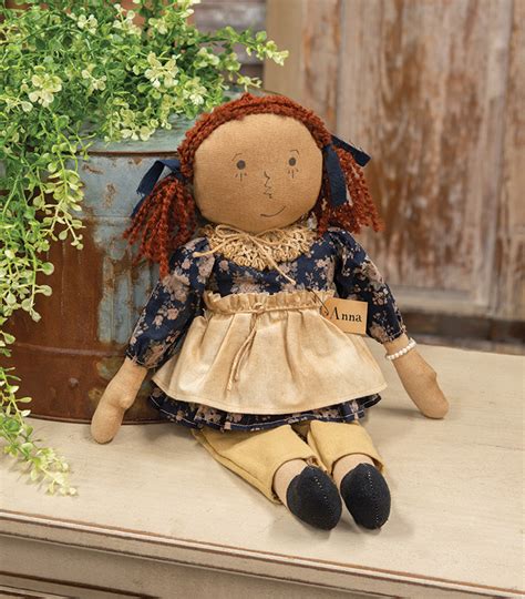 Blue Floral Anna Doll