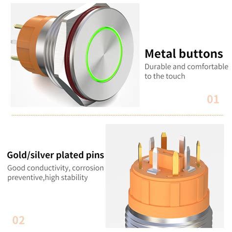 China Customized 19MM 2NO Push Button Switch Manufacturers Suppliers Factory LANBOO
