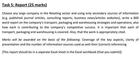 Solved Task 5 Report 25 ﻿markschoose Any Large Company In