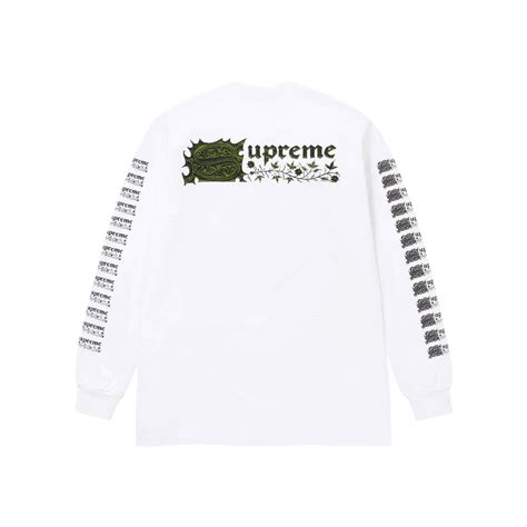 슈프림 세인트 세바스찬 롱슬리브 티셔츠 화이트 24ss Supreme Kream
