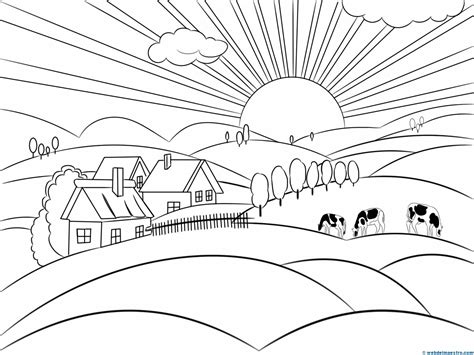 Sustantivos Landscape Art Quilts Landscape Art Coloring Pages