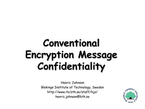 Ppt Conventional Encryption Message Confidentiality Powerpoint Presentation Id 3404419