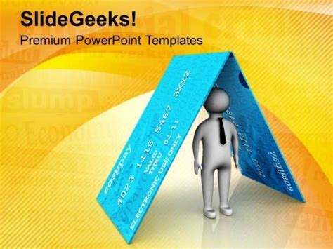 Use Debit Card For Financial Safety Powerpoint Templates Ppt Backgrounds For Slides 0713