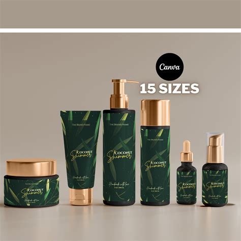 Product Labels Template Luxury Skincare Labels Cosmetic Label Template