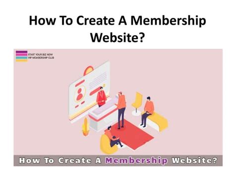 how to create a membership website ppt