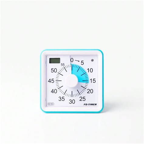 60 Minute Visual Analog Timer Silent Countdown Time Management Tool