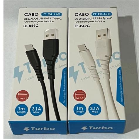 Cabo De Dados Tipo C V USB IT Blue LE C Shopee Brasil