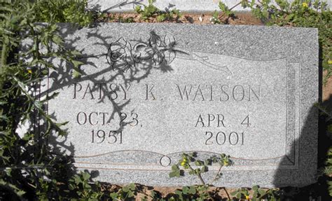 Patsy Ann Kuykendall Watson 1951 2001 Find A Grave Memorial