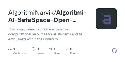 Github Algoritminarvikalgoritmi Ai Safespace Open Techlab This Project Aims To Provide