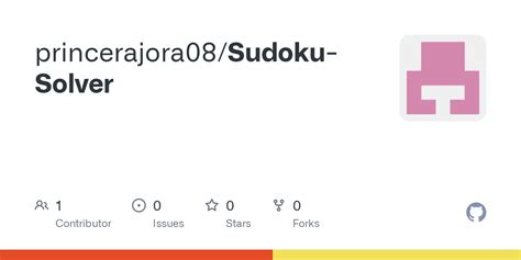 GitHub Princerajora Sudoku Solver
