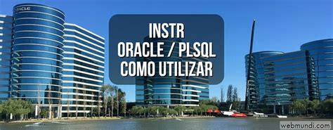 Como Utilizar A Função Instr No Oracle Plsql