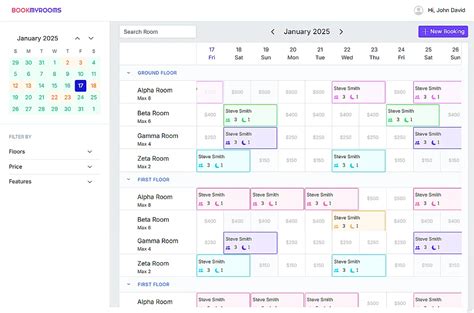 Hotel Booking Interactive React Showcase Apps Syncfusion®
