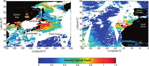 Modis Aerosol Optical Depth At 550 Nm During Mineral Dust Events At A