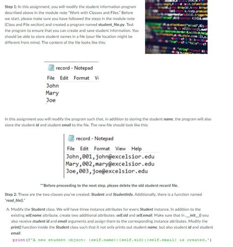 Solved Step 1 In This Assignment You Will Modify The Chegg