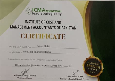 Nimra Shahid On Linkedin Microsoftdynamics365 Icma Professionaldevelopment Grateful