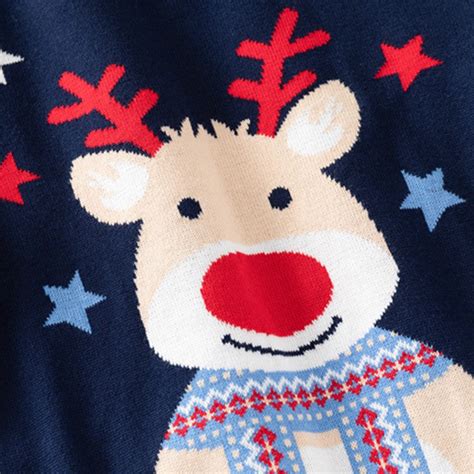 Badu Bg Коледен детски пуловер Зимен памучен плетен пуловер за бебе момче и момиче с дълги