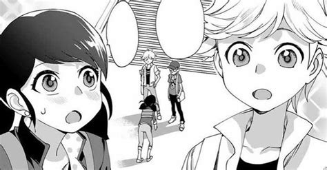 [oc] Marinette Trying To Give Adrien His Birthday Present Miraculous Manga Coloring Panel R