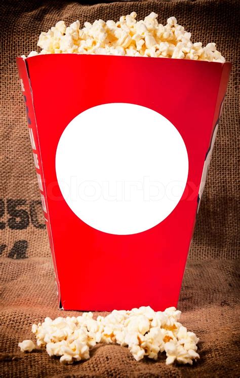 Pop Corn Box Stock Image Colourbox