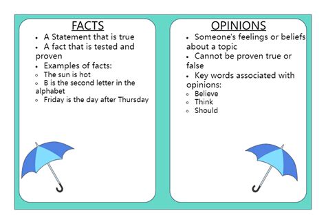 Facts And Opinions T Chart Edrawmax Templates