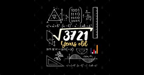 Square Root 61 Years Old Funny Teacher 61th Birthday 61th Birthday