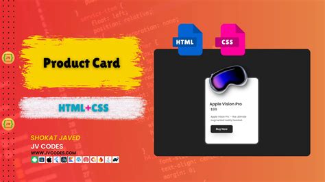 Product Card In Html And Css Jv Codes 2025