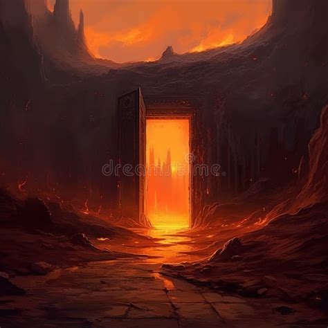 Door To Hell Stock Illustration Illustration Of Underworld 284174361