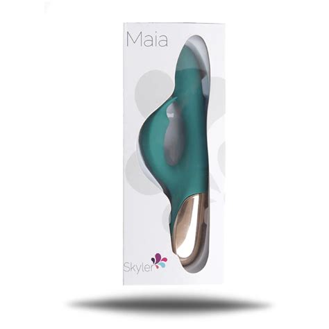 Maia Skyler Silicone Bendable Rabbit Green Empire Smoke Distributors
