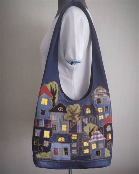 СУМКИ ОДЕЖДА On Instagram “🏡🤗🔥Джинсовая сумка торба с домиками Очень удобная вместительная