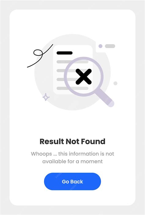 Conceito Moderno De Design Plano De Nenhum Resultado Encontrado E