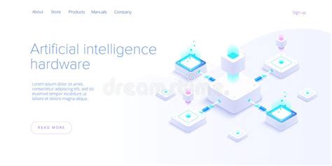 Hosting Server Isometric Vector Illustration Abstract 3d Datacenter Or