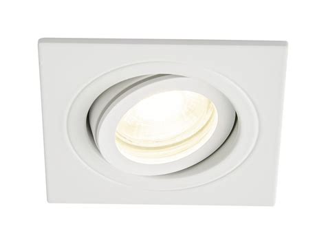Spa 35724 Cali Tilt Downlight Ip65 Matt White Square