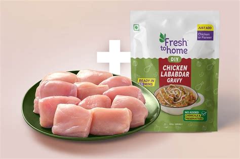 Combo Premium Boneless Chicken Cubes 250g Chicken Lababdar Ready To