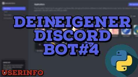 userinfo commands für deinen discord bot folge 4 discord bot