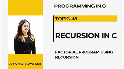 Recursion In C Factorial Program Using Recursion Factorial Using Recursionrecursive Function