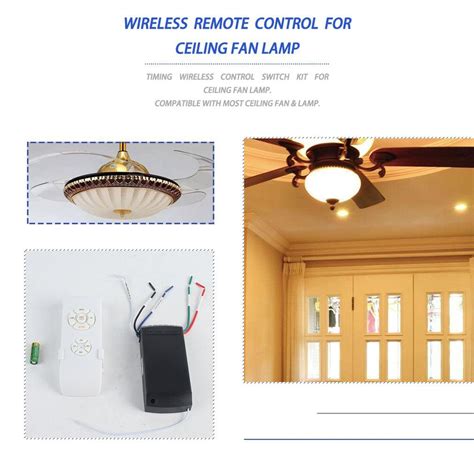 Universal Ceiling Fan Lamp Remote Control Kit 110 Vicedeal