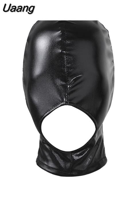 Uaang Bronzing Cloth Open Mouth And Eye Face Mask Glued Head Cover