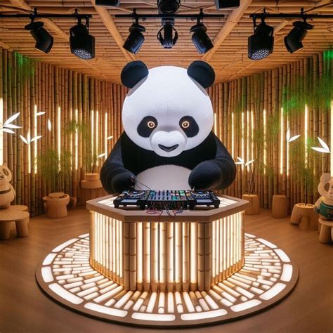 Cute Panda Warrior Premium Ai Generated Image