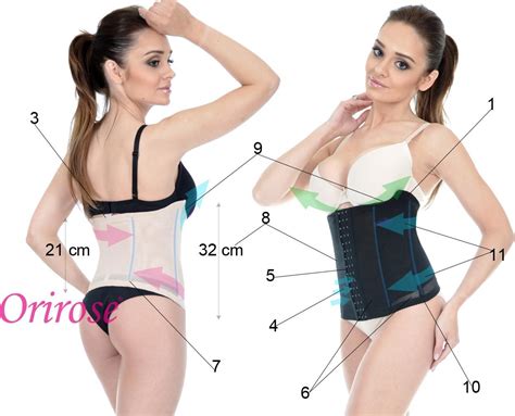 Orirose Pas Gorset Mocno Wyszczuplający Brzuch Modelujący Talię