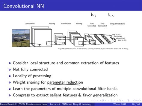 cs234 winter 2019 6강 cnns and deep q learning 공부 별별정보