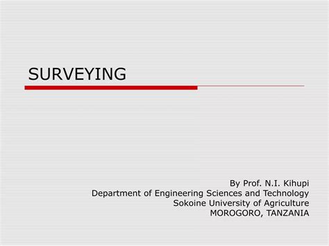 Surveying Lecture Notes For Engineers Ppt