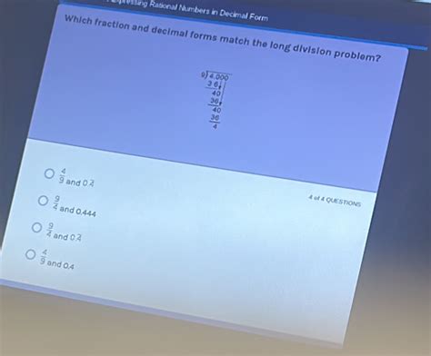 Solved Lipressing Rational Numbers In Decimal Form Which Fraction And