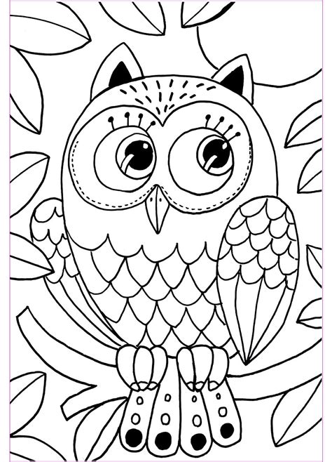 画猫头鹰线描 猫头鹰线描画 猫头鹰线描 大山谷图库