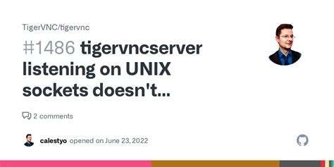 tigervncserver listening on unix sockets doesn t daemonise · issue