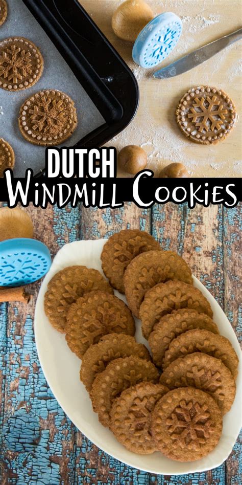 Dutch Windmill Cookies Speculoos Stamp Cookies Recipe Windmill