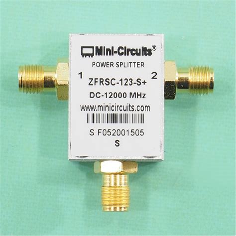 New Mini Circuits Zfrsc 123 S Power Splitter Sma F F F 12 Ghz Open Box Ebay