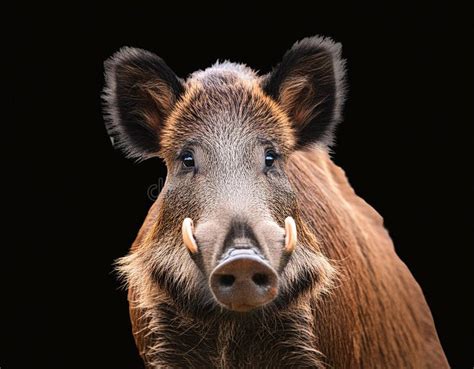 Wild Boar Portrait A Detailed Close Up Of A Wild Boarâ€™s Face
